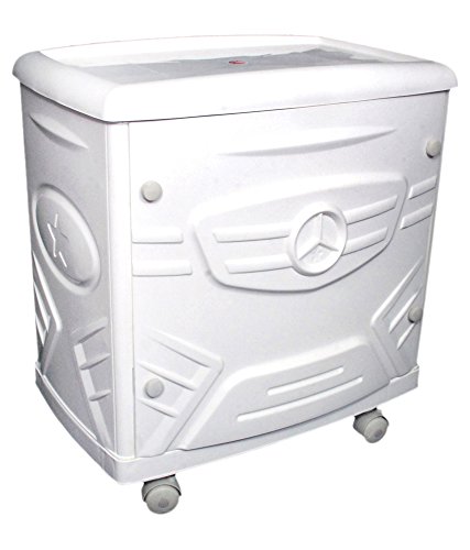Surety for Safety Tubular Battery Trolley (White) : Amazon.in: Home ...