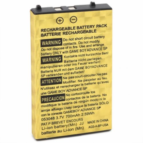TCOS TECH Battery Pack for Game Boy Advance SP Rechargeable Li-ion ...