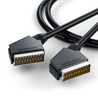 BolAAzuL Câble Péritel RVB, Prise Peritel True 21 Broches, Cable Fiche ...