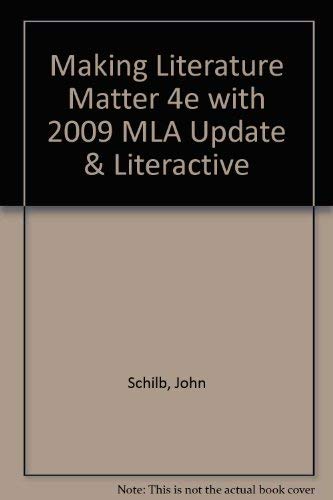 Amazon.com: Making Literature Matter 4e with 2009 MLA Update ...