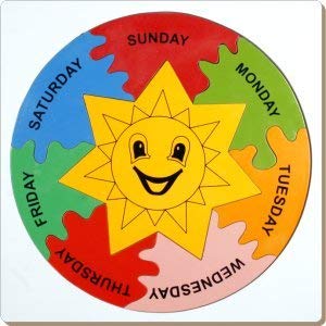 Buy Little Genius Day's Jigsaw Puzzle, Brown, Manual Online at Low ...