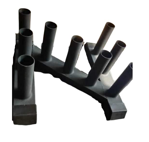 Buy SHIVAYE Heavy duty Steel Olympic Barbell Stand 9 Bar Holder ...