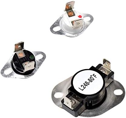 Amazon.com: HQRP Dryer Thermostat & Thermal Fuse Kit compatible with ...