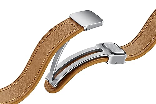 SAMSUNG Galaxy Watch 6, 5, 4 Series Hybrid Eco Leather Band, Slim, D ...