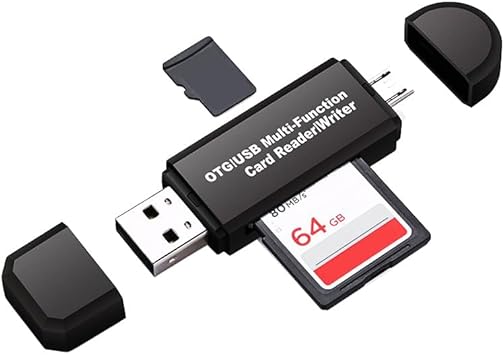 Amazon.co.jp: SDカードリーダー 2in1 Micro usb USB3.0メモリカードリーダー 多機能 OTG機能 設定不要 for TFカード/for SDカード両対応 ...