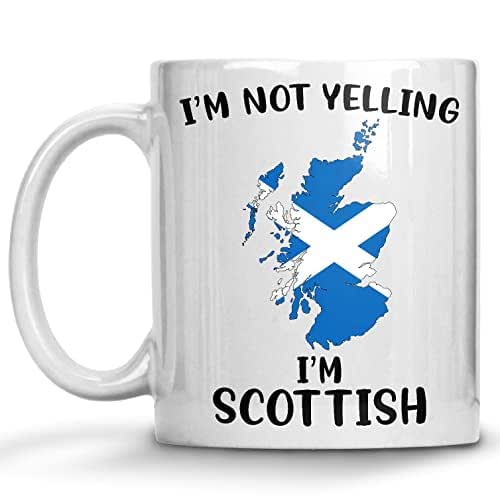 Amazon.com: Funny Scotland Pride Coffee Mugs, I'm Not Yelling I'm ...
