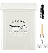 Amazon.com: MONJITA Lint Bin for Laundry Room, Magnetic Lint Trash Can ...