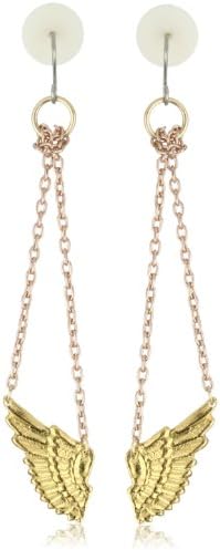 Amazon.com: Gemma Redux 24k Gold and Rose Gold Aether Earrings: Drop ...