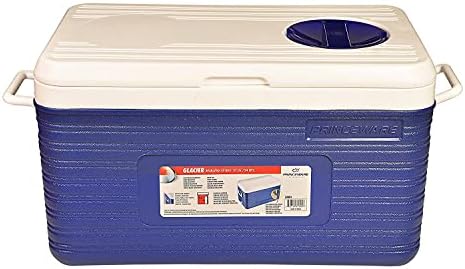 Princeware Insulated Chiller Ice Box 50 LTR with Vent Lid,Tap (Blue ...