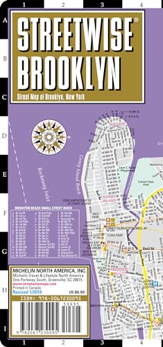 Snapklik.com : Streetwise Brooklyn Map - Laminated City Center Street ...