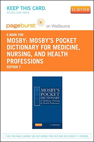Mosby's Pocket Dictionary of Medicine, Nursing & Health Professions ...