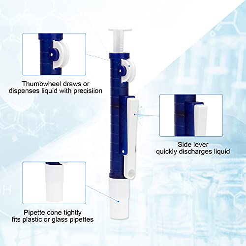 Snapklik.com : Pipette Pumps, Set Of 10 Lab Pipettes Pumps, 2ml Blue ...