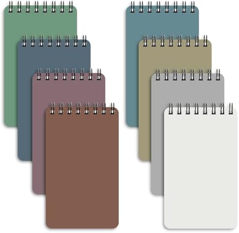 Amazon.com : Pocket Notebook/Spiral Notebook - 8 Set Of Small Notebook ...