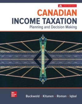 Canadian Income Taxation 2024/2025 27th Edition: William Buckwold, Joan ...