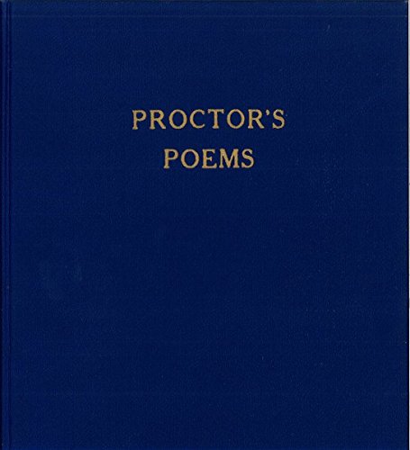 PROCTOR'S POEMS.: John Clagett. Proctor: Amazon.com: Books