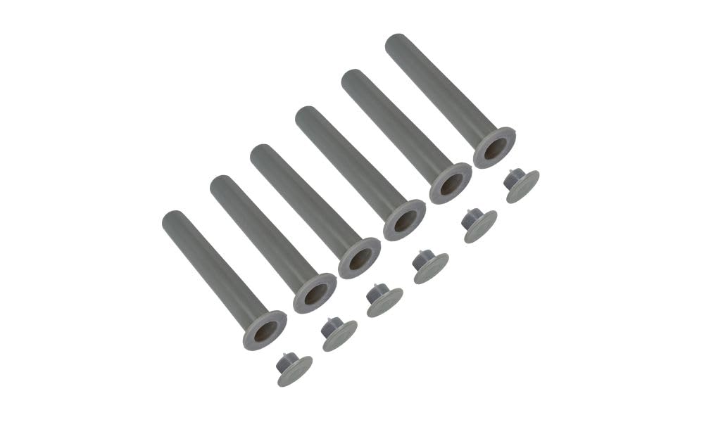 Amazon.com : ALLSAFE Pool Fence Deck Plugs & Sleeves for Peg Pole Fence ...