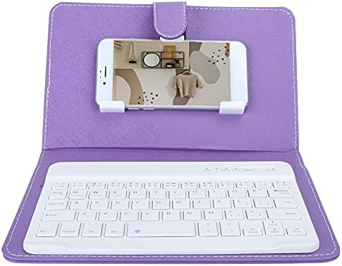 Amazon.com: Portable Bluetooth Keyboard with Leather Case, Universal ...
