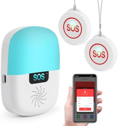 Amazon.com: WiFi Caregiver Pager Wireless, Issufel Smart App Emergency ...