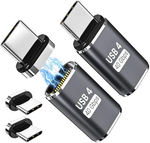 Amazon.com: MoKo 240W USB C Magnetic Adapter 2Pack, Right Angle ...