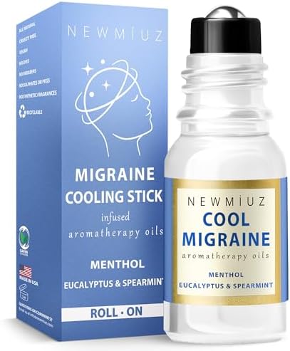 Amazon.com: Cool Menthol Migraine Roll on Stick Natural Fast Cooling ...