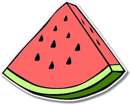 Amazon.com: Watermelon Slice Vinyl Sticker - Car Phone Helmet - Select ...