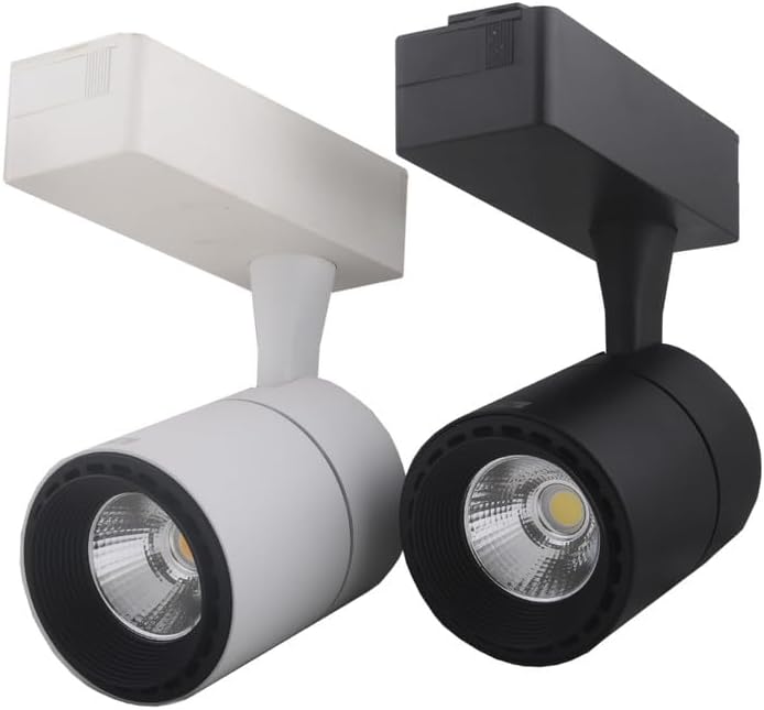 FEBE 12W LED Track Light — Black Body, Cool White (6500K) | Indoor ...