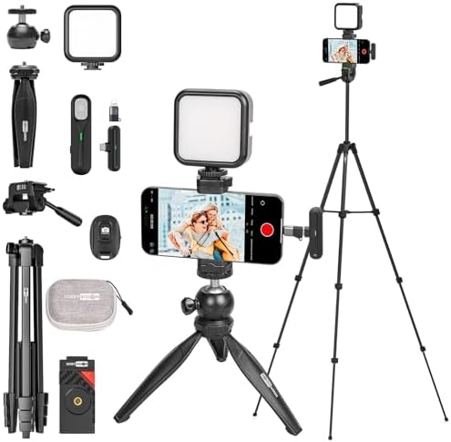 Amazon.com: USKEYVISION Upgraded Vlogging Kit w/Wireless Lavalier Microphone,YouTube Kit for ...