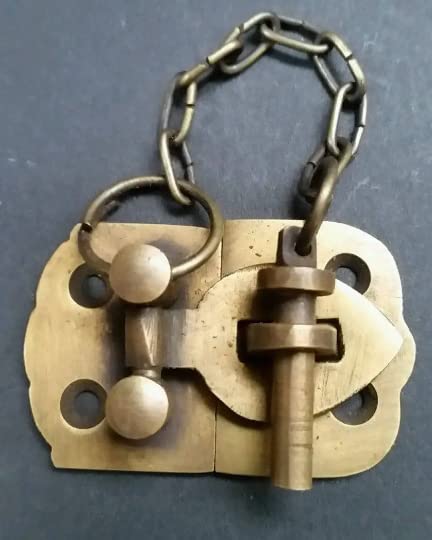 One Unique Vintage Style Small Cabinet Door Pin Latch, Jewelry Box ...