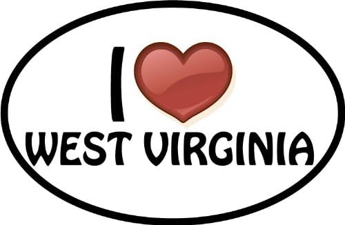 Amazon.com - I Love West Virginia State USA Car Bumper Sticker Decal 5"x 3"