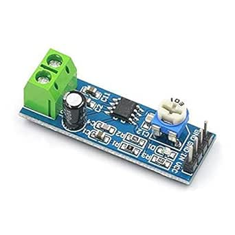 1PCS 200 Times Gain 5V-12V LM386 Audio Amplifier Module 10K Adjustable ...