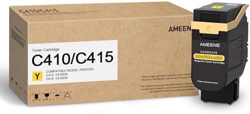 Amazon.com: C410/C415 Toner Cartridge (1-Pack,Yellow) 006R04680 Toner ...