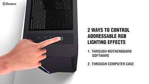 Enermax LIBLLUSION LL30 Addressable RGB ARGB Mid Tower Gaming PC Case ...
