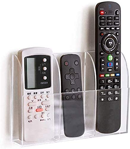 In Super Mart Acrylic Wall Mounted TV Remote Stand For Home Remote ...
