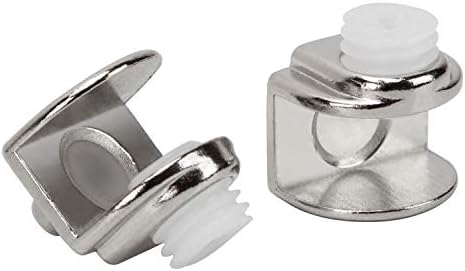 Amazon.com: 4Pcs Stainless Steel Glass Shelf Clip Clamp Bracket Support ...