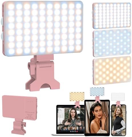 Amazon.com: Zhaoray Pink Selfie Light with Phone Light Clip,80led ...