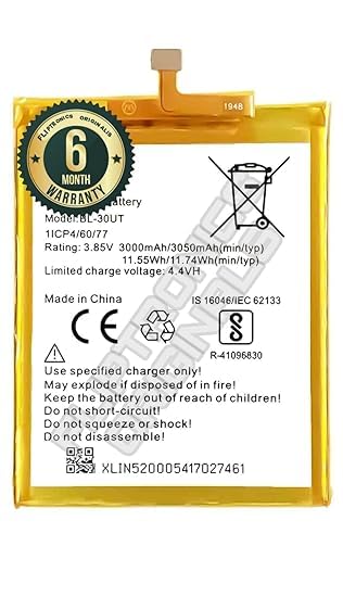 FLIPTRONICS ORIGINALS® BL-30UT Battery for Tecno IN3 / IN5 Battery with ...