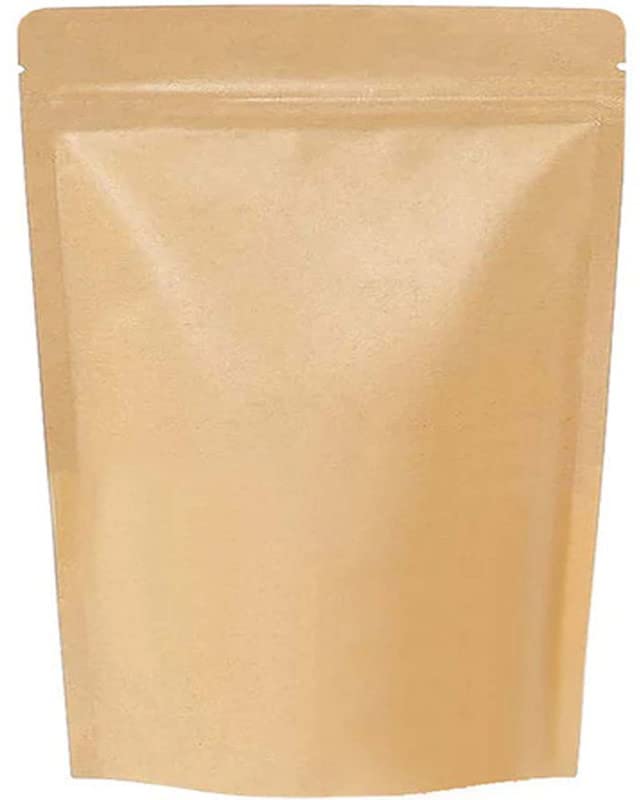 VS Products Kraft Paper Standing Ziplock Pouch with Aluminium Coating ...