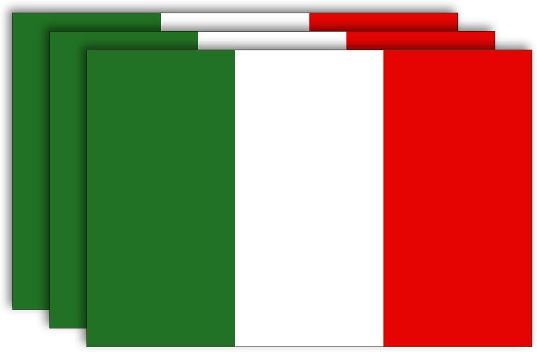 Amazon.com - Italy Flag Sticker (3 Pack) by DCM Solutions (10" W x 6.67" H)