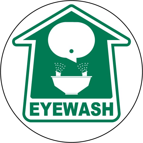 Eye Wash Floor Sign A | Waterproof Sticker : Amazon.in: Office Products