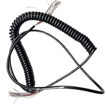 NIRNHYRUR Cable spring 24 Cores 0.25mm Square Handwheel Cable Shielded ...
