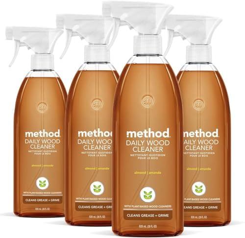 Amazon.com: Method Wood For Good Polish, Wood Cleaner, Almond, 12 Ounce ...