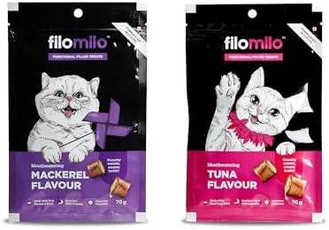 Filomilo Cat Functional Filled Treats Combo Offer140 Grm (Made with ...