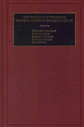 Amazon.com: For the Good of the Order: Essays in Honor of Edward G ...