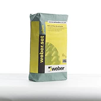 Weber Set Plus Tile Adhesive White 20kg : Buy Online at Best Price in ...