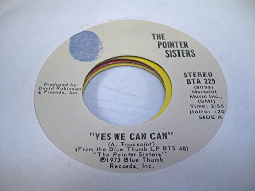 Amazon.com: THE POINTER SISTERS 45 RPM Yes We Can Can / Jada: CDs & Vinyl