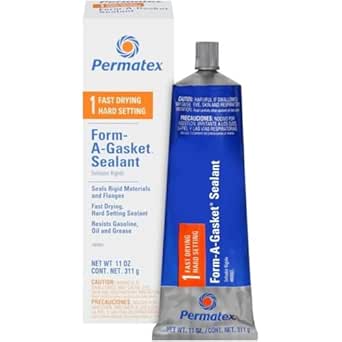 ZER0LEAK PERMATEX Form-A-Gasket No. 1 Sealant 80003 11oz – Fast-Drying ...