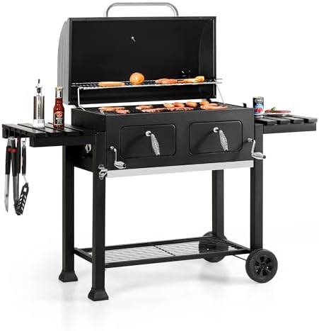 Amazon.com: Dyna-Glo DGD381BNC-D Compact Charcoal Grill, Black : Patio ...