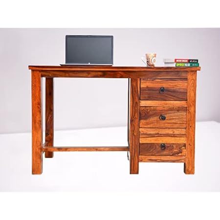 Genuine Decor 3 Drawer Office Desk | Laptop Table | Wooden Computer ...