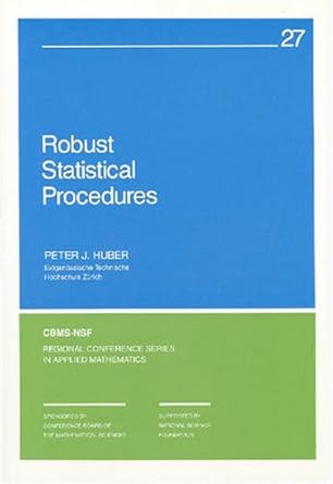 Robust Statistical Procedures: Huber, Peter J: 9780181022848: Amazon.com: Books