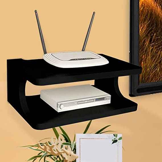 NOYOTA .. Wood Set Top Box Stand/Set Top Box Stand Wall Mount for Home ...